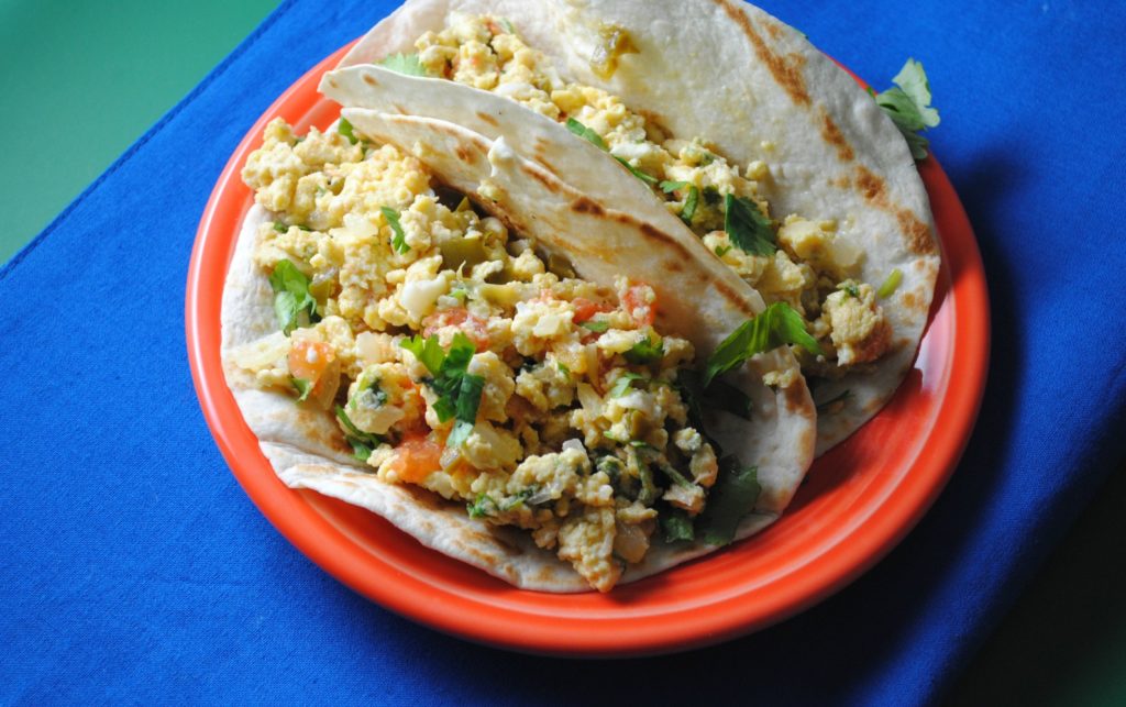 Huevos Rancheros Breakfast Tacos recipe from Sweet Life