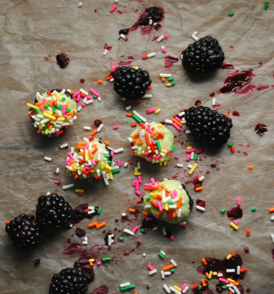 Key Lime Blackberry Bonbons recipe from Sweet Life