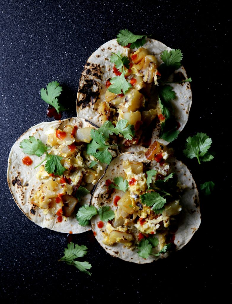 Potato and Egg Breakfast Tacos