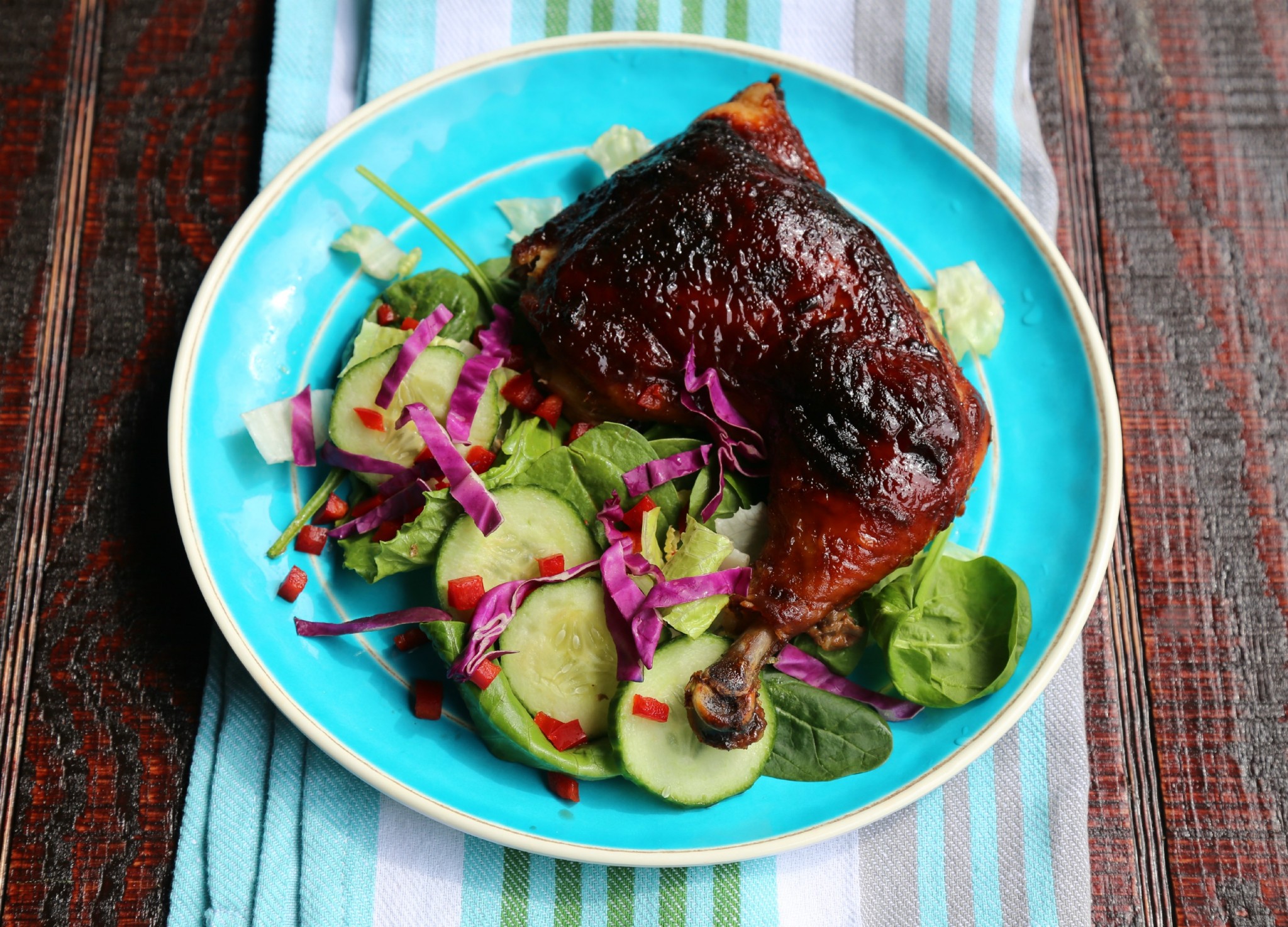 Oven Baked Barbecue Chicken with Coffee Barbecue Sauce - Sweet Life