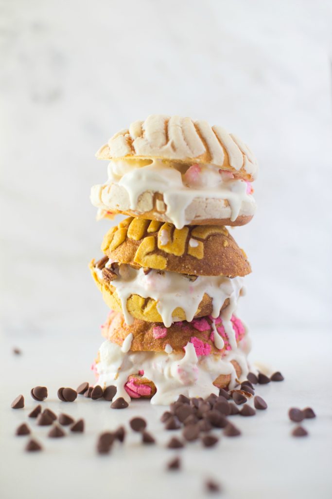 Concha Ice Cream Sandwiches - Sweet Life