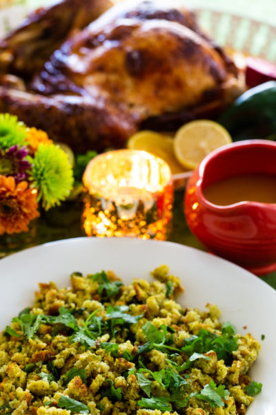 Poblano Cornbread Dressing - Sweet Life