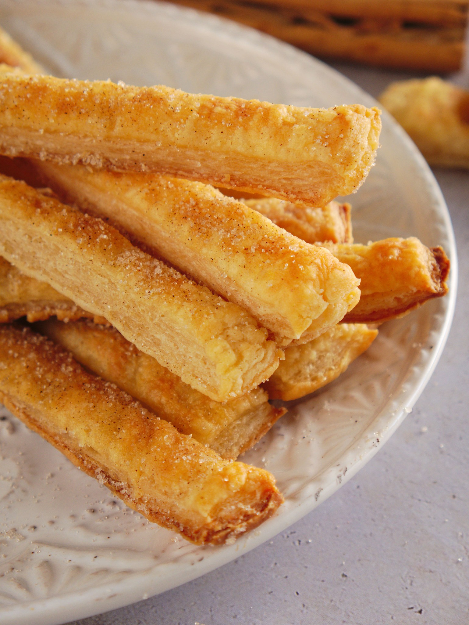 The Easiest Baked Churros {Made with Puff Pastry} - Sweet Life
