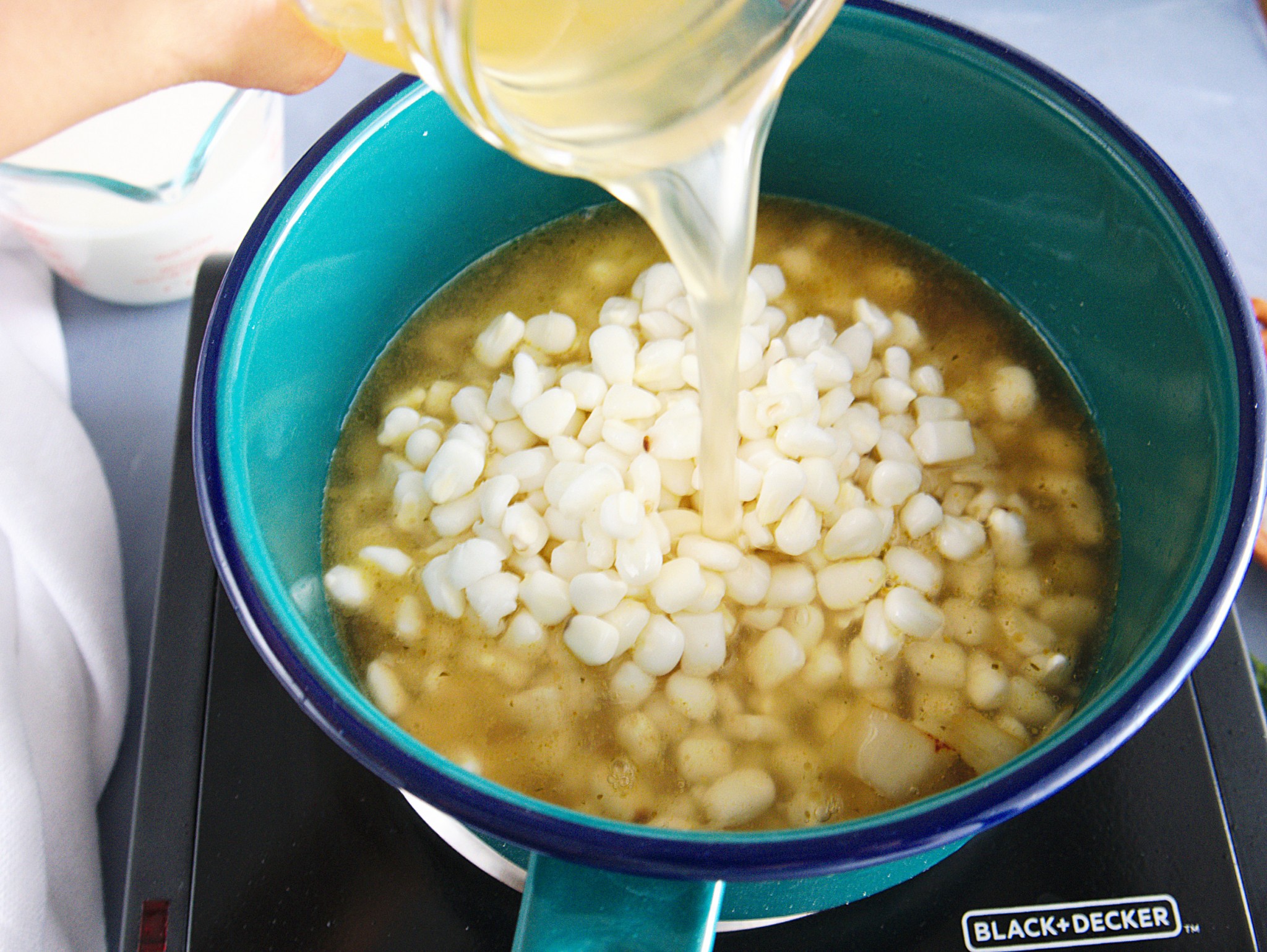Creamy Hominy Soup {Made in under 15 Minutes} - Sweet Life