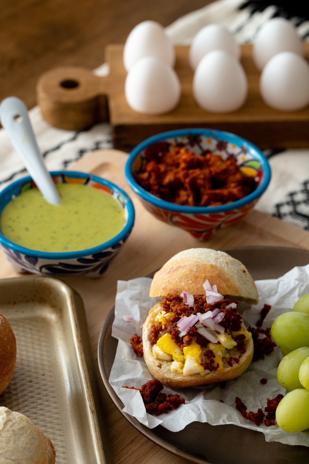 Breakfast Chorizo Mini Tortas - Sweet Life