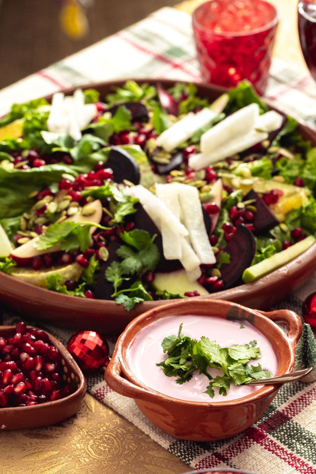 Mexican Christmas Eve Salad {Ensalada Noche Buena} - Sweet Life