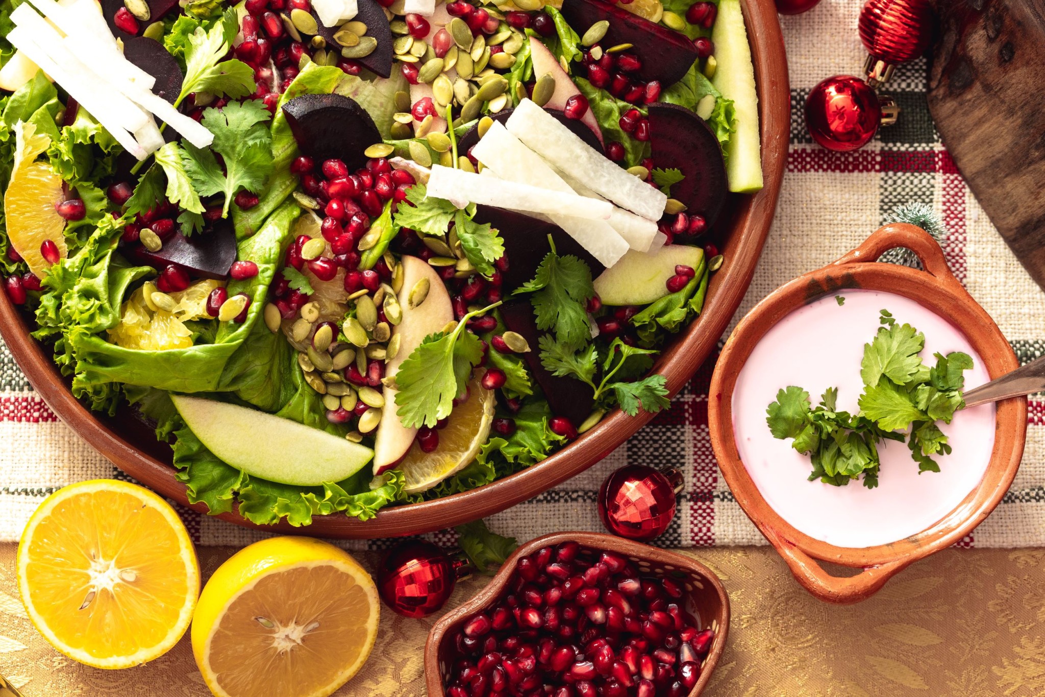 Mexican Christmas Eve Salad {Ensalada Noche Buena} - Sweet Life